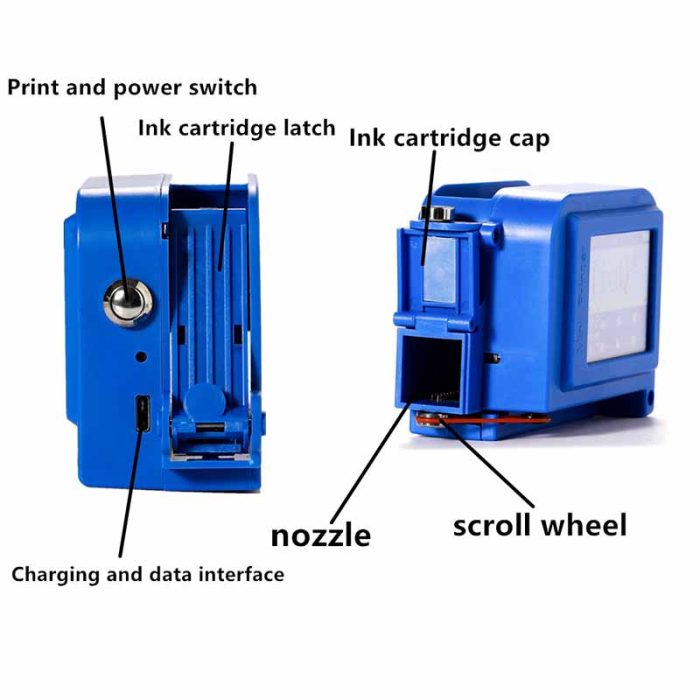 Thermal Inject Permanent Mini Handheld Printer